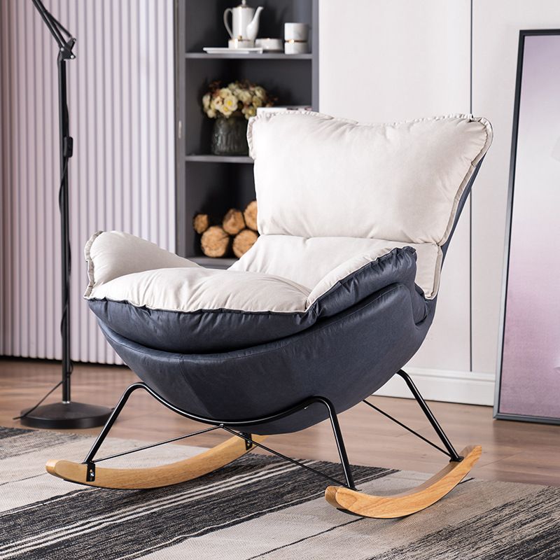 Indoor Single Rocking Chair Modern Style Lazy Rocking Chair for Bedroo