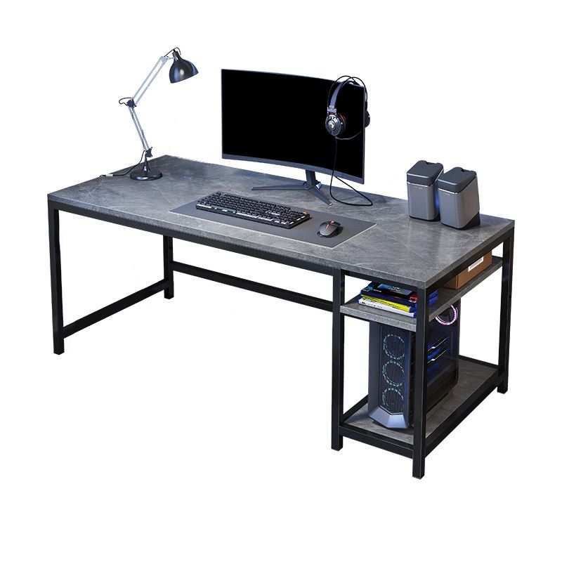Rectangular Shape Modern Style Office Desk Stone Computer Desk with Le