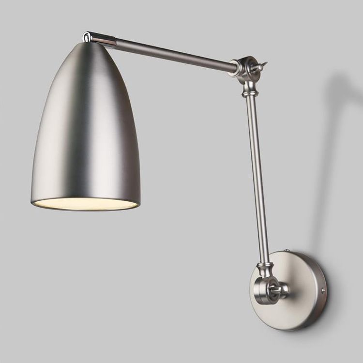 Metal One Head Wall Light Fixture Arm Adjustable Wall Light for Lounge