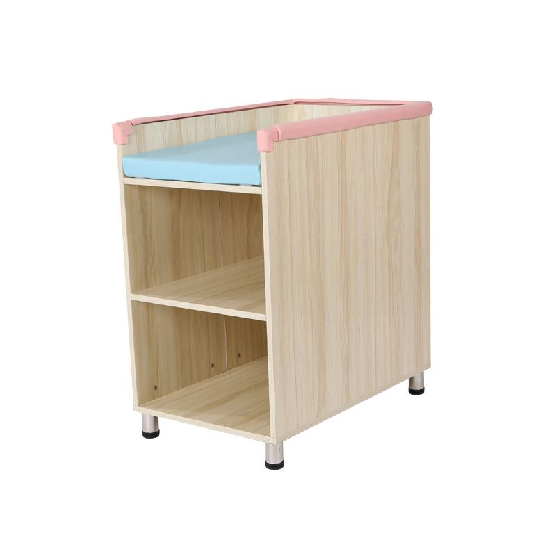 Modern Wooden Changing Table Dresser with Storage, Flat Top 2-in-1 Cha