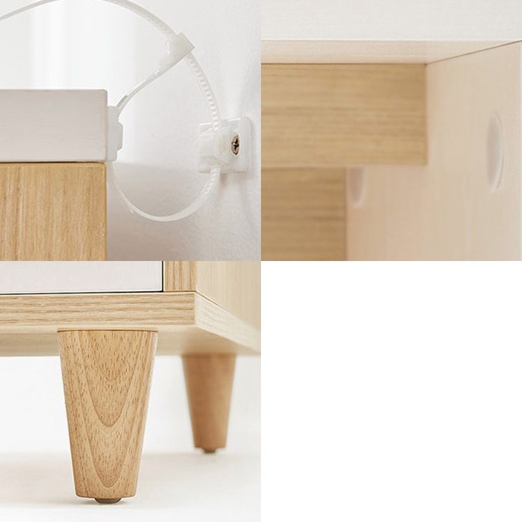 Contemporary Cable Management Writing Desk Home Office Desk with Stora