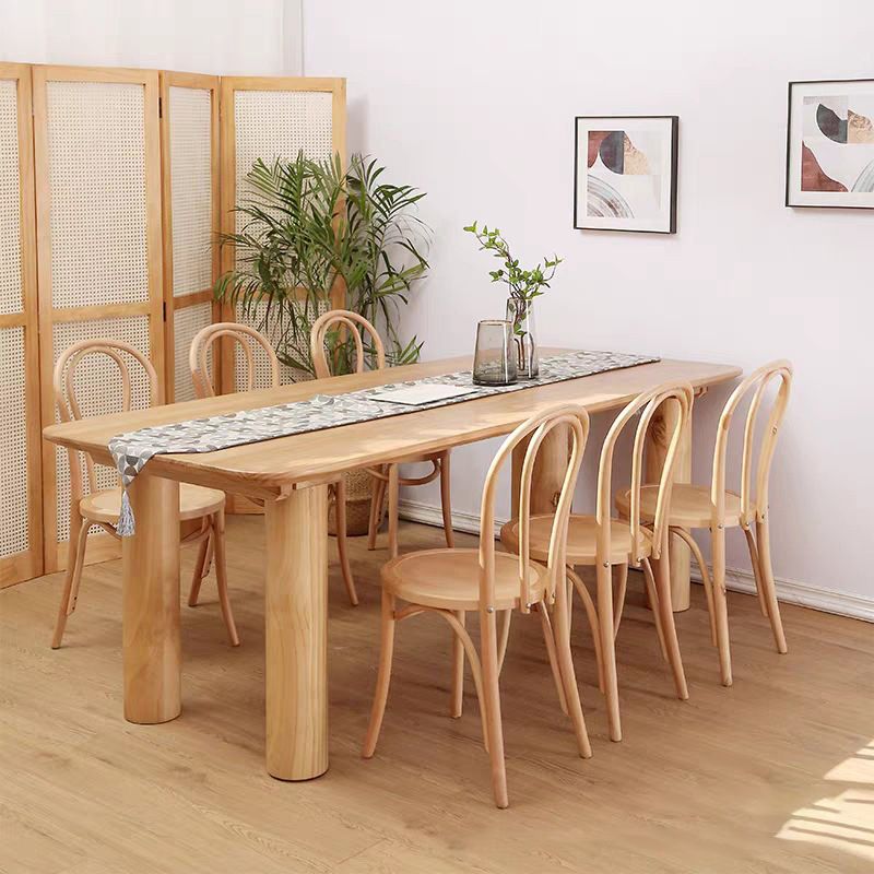 Contemporary Wooden Dining¬†Room¬†Set Rectangle Formal Dining Table Fu
