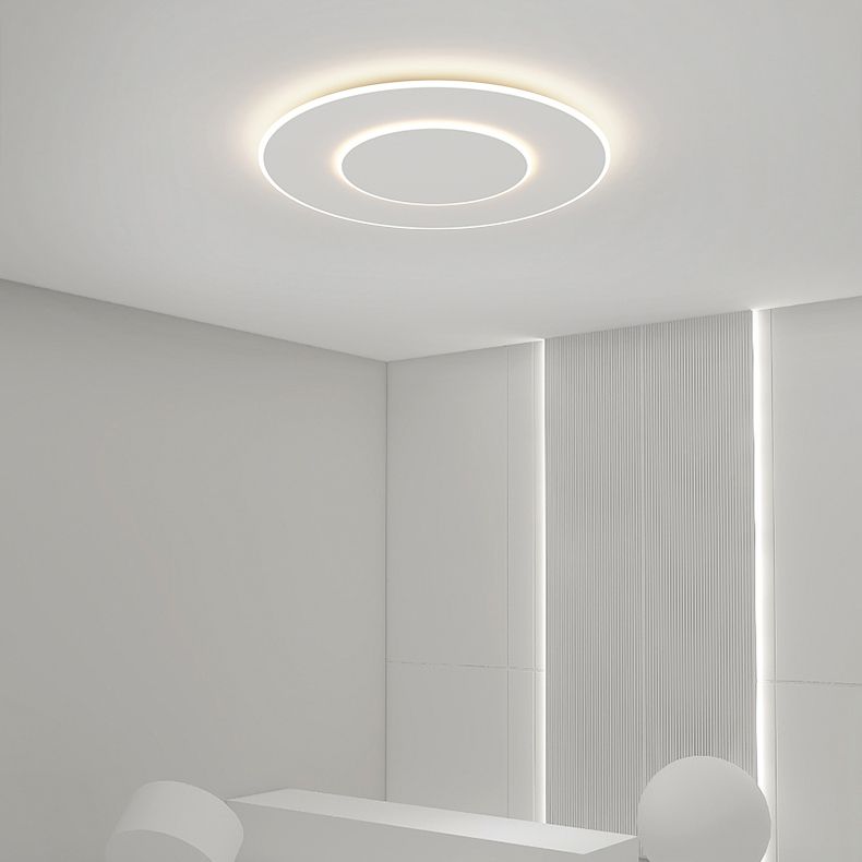 LED Metal Modern Flush Mount Circular Shape Ceiling Light with Acrylic