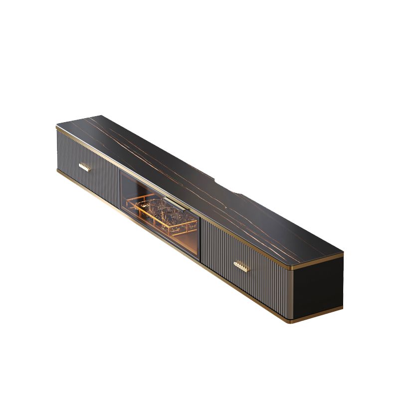 Black Slate TV Cabinet Gorgeous Style Home Wall Mounted TV Cabinet Con