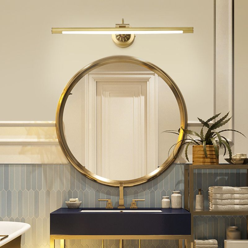 Light Extravagant Style Linear Vanity Lighting Fixtures Copper Vanity