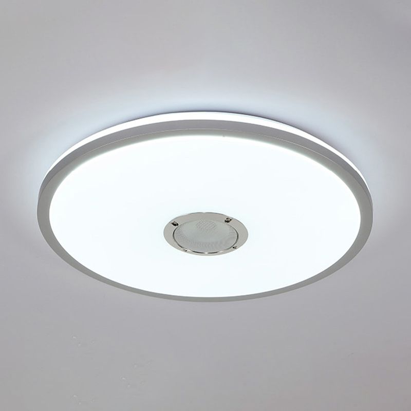 Plastic Circle Ceiling Mounted Fixture Modern LED Bluetooth Ceiling Li