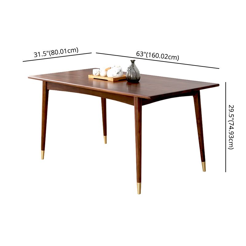 Traditional Style Solid Wood Dining Set with Rectangle Shape Table and