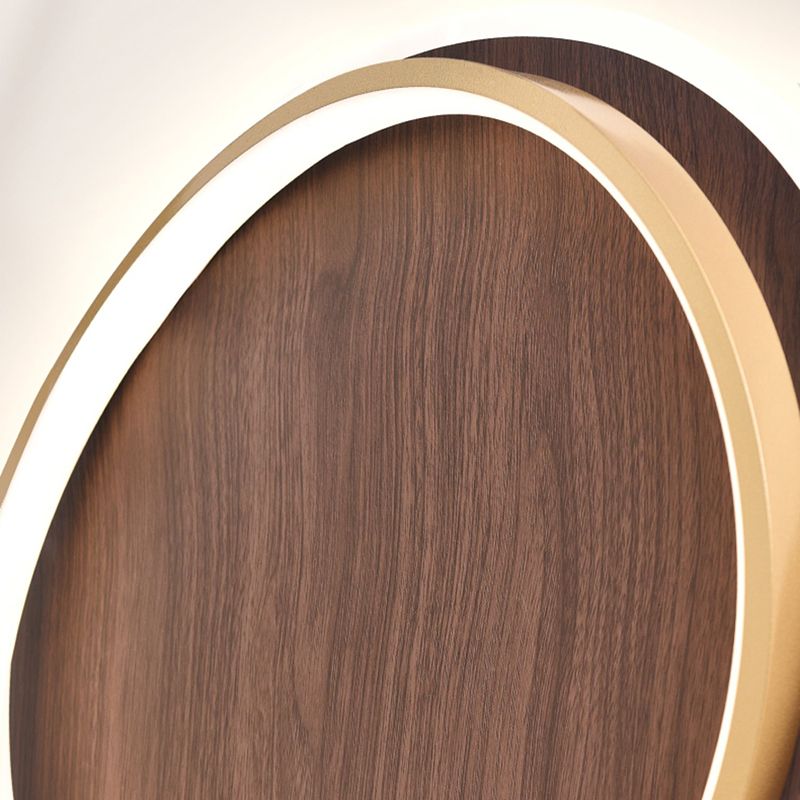 LED Modern Metal Flush Mount Oval Shape Ceiling Light with Acrylic Sha