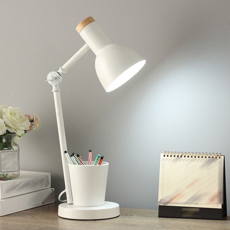 Macaroon Night Table Lamps Bell 1-Light Bedroom Nightstand Lights with