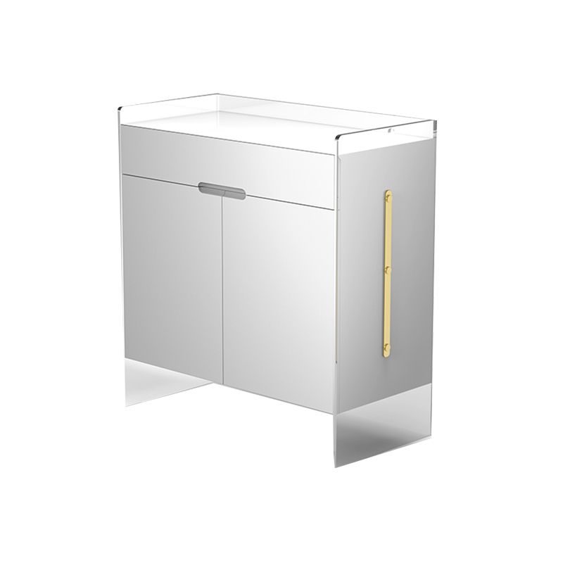 Contemporary Wood Buffet Sideboard Cabinets with Acrylic Frame Sideboa