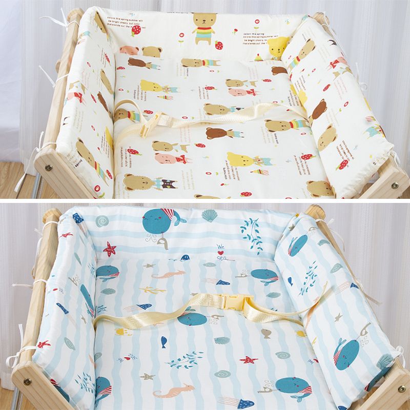 Modern Wooden Baby Changing Table Safety Rails Changing Table with She
