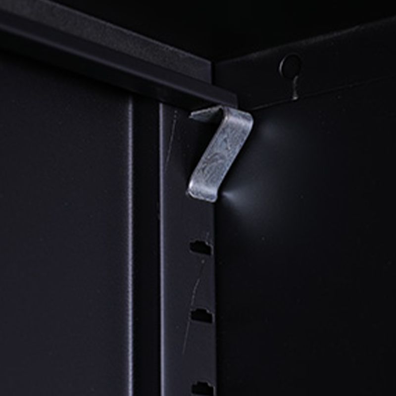 Contemporary File Cabinet Steel Frame Key Lock White Lateral File Cabi