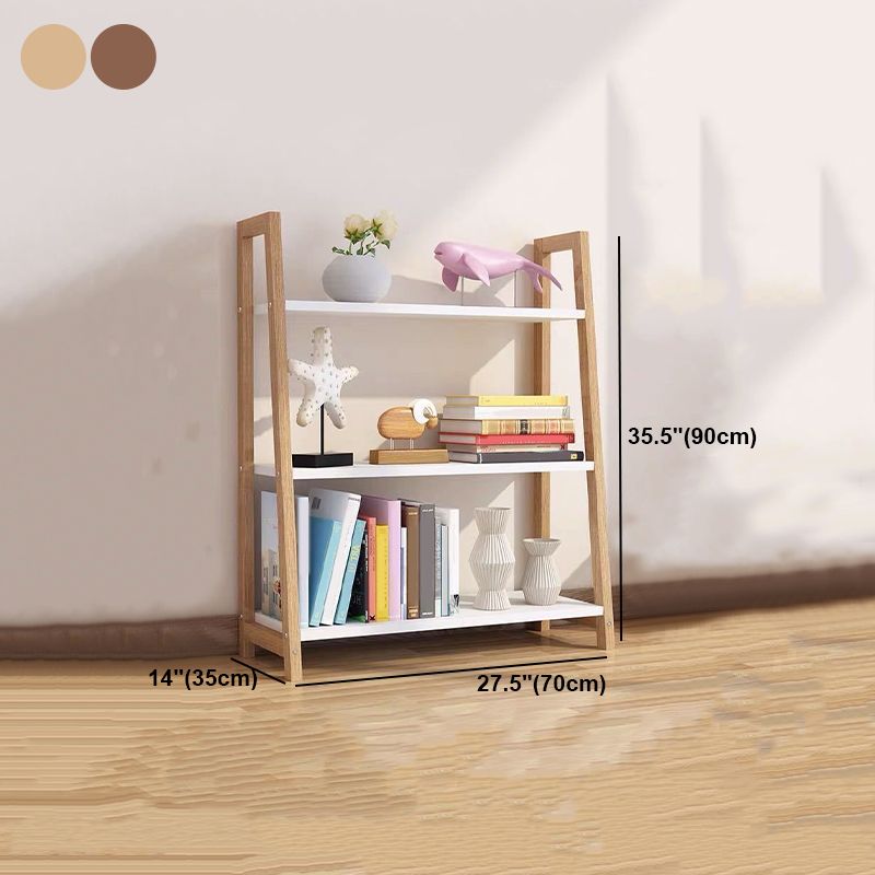 Contemporary Style Bookshelf Open Back Bookcase for Study Room and Off