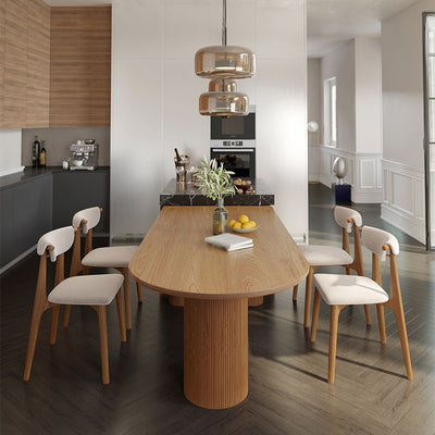 Modern Solid Wood Dining Table 3 Legs Dining Table for Home Use