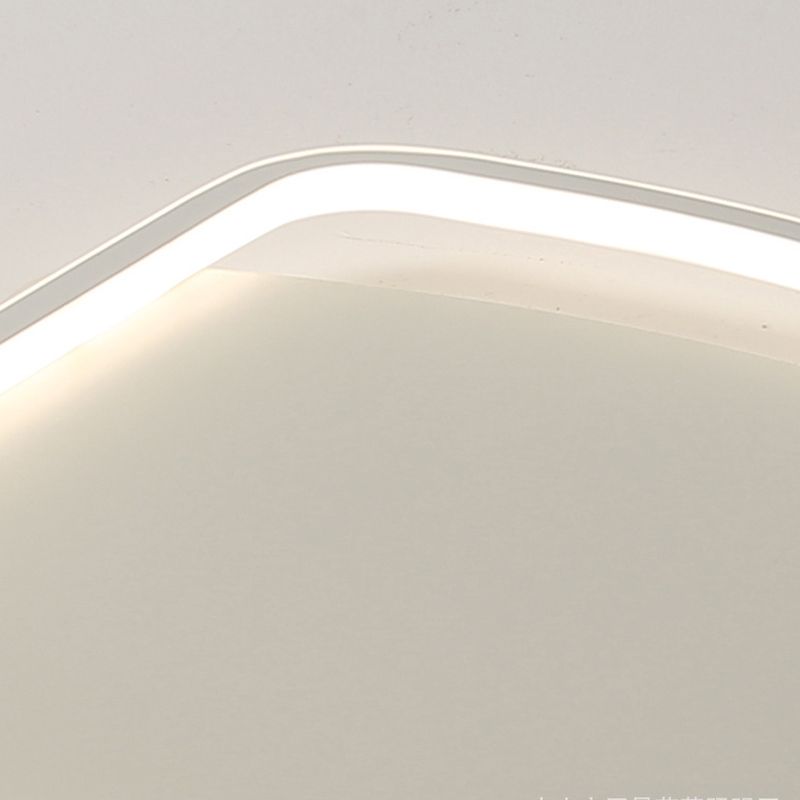 Metal Modern LED Flush Mount Rectangle Shape Ceiling Light with Acryli