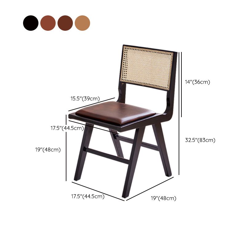Contemporary Indoor Solid Wood King Louis Back Side Dining Chair