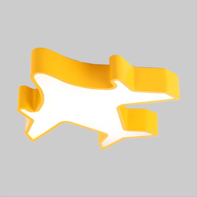 Airplane Bedroom Flush Lamp Fixture Acrylic LED Contemporary Ceiling M