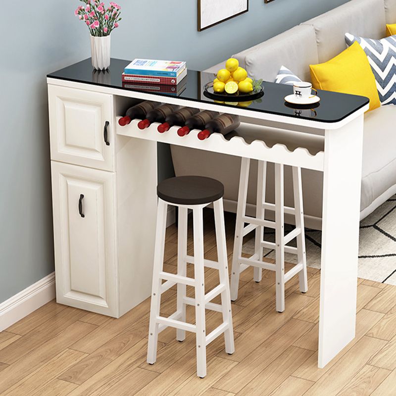 Contemporary Bar Dining Table Indoor Rectangle Counter Table