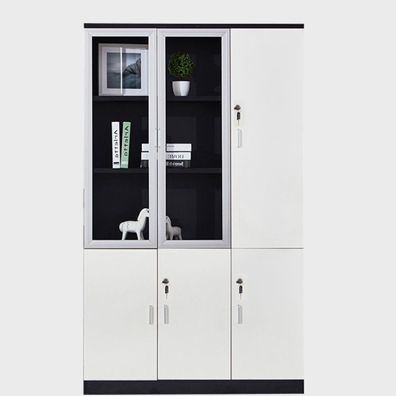 Traditional File Cabinet Wood Frame Vertical File Cabinet with Shelves
