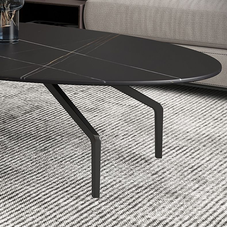 Glam Slate Coffee Cocktail Table 4 Legs Cocktail Table for Living Room