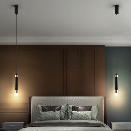Cylinder Shape Pendant Lights Contemporary Style Metal Pendant Lightin