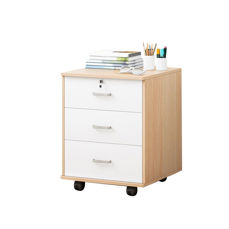 Modern Lateral File Cabinet Wood Locking Storage Filing Cabinet with W