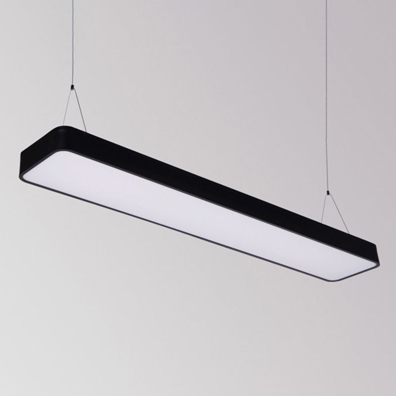Modern Style LED Pendent Rectangle Suspended Lights for Conference Roo