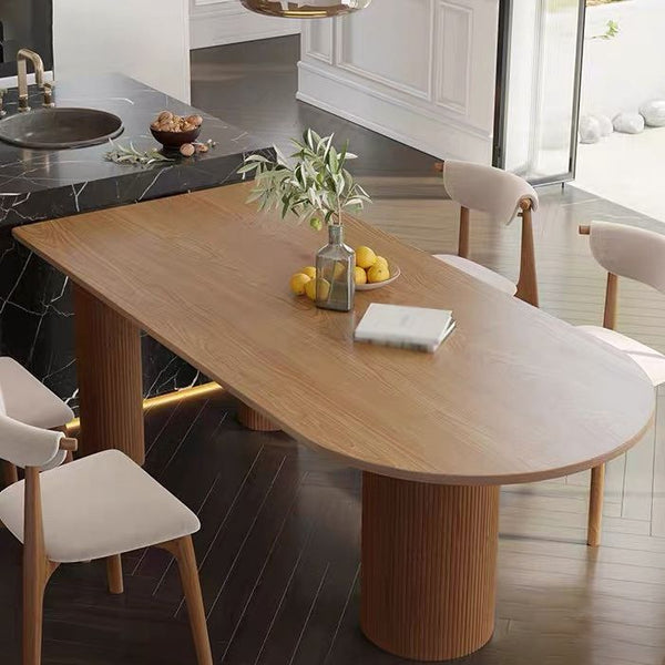 Modern Solid Wood Dining Table 3 Legs Dining Table for Home Use