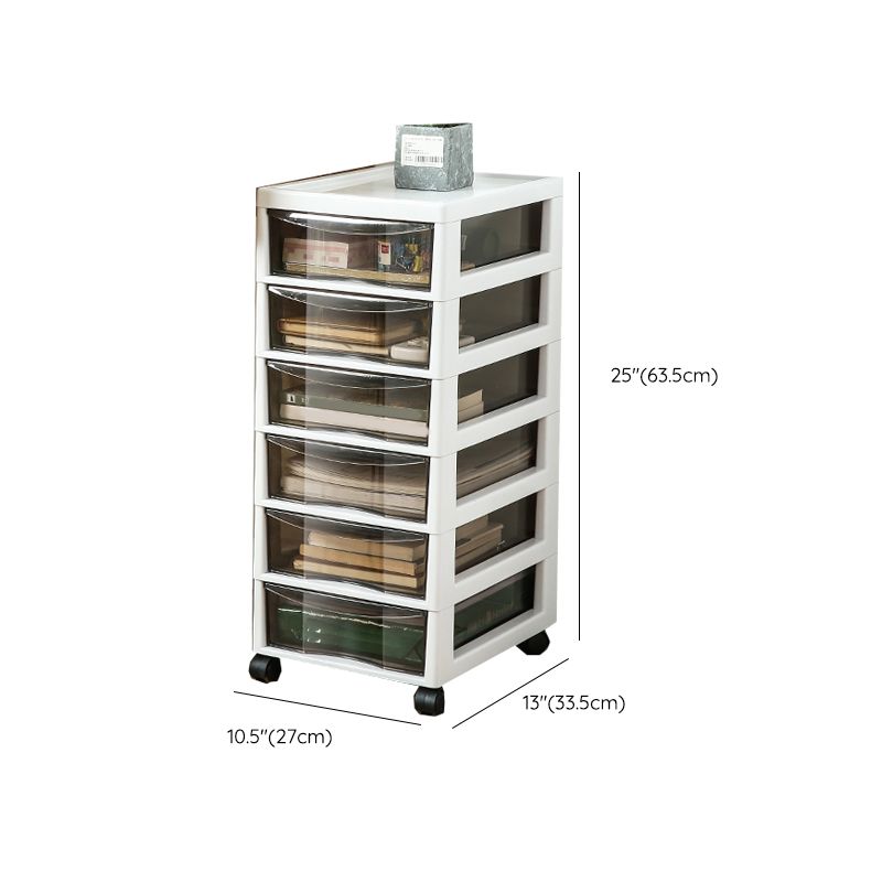 Modern Transparent Filing Cabinet Vertical Plastic Drawers Filing Cabi