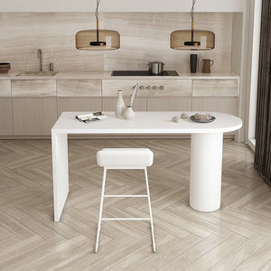 40-inch Height Bar Table Contemporary Wood Top Bar Table for Living Ro