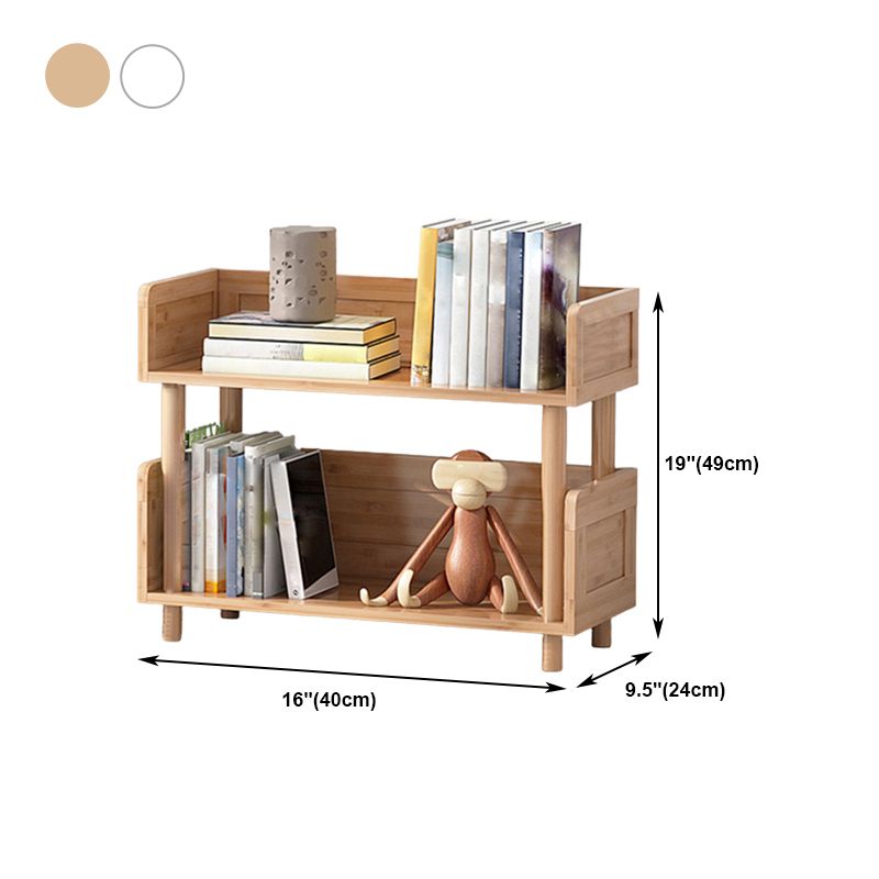 Scandinavian Style Bookshelf Open Back Engineer Wood Bookcase for Offi