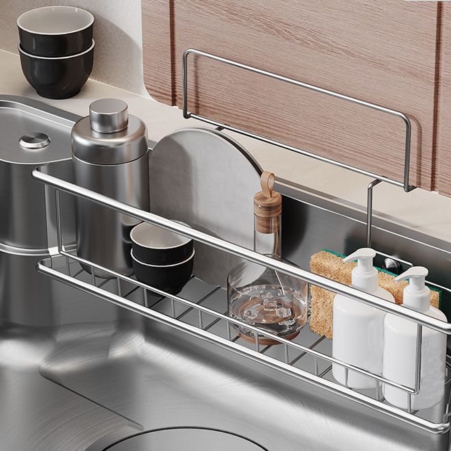 Contemporary Style Kitchen Sink Rectangle Shape Kitchen Sink with Sing