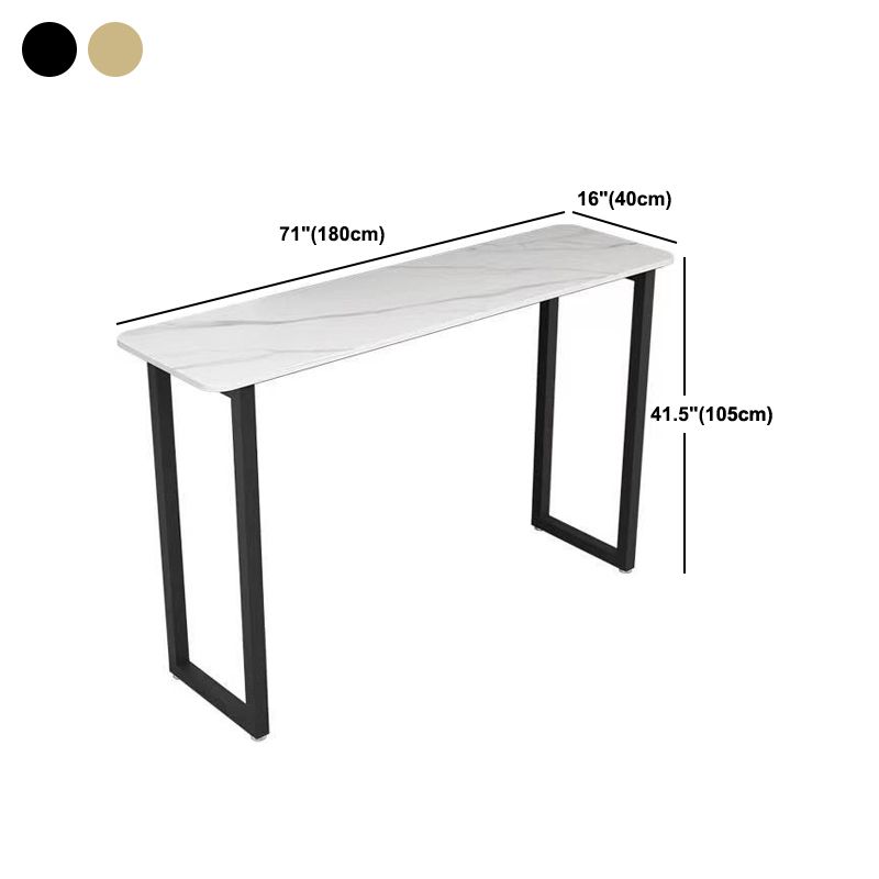 Rectangle Pub Table Contemporary Style Bar Table for Small Places