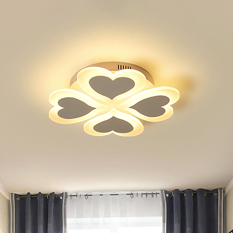 Clover Ceiling Lighting Modernism Acrylic Sleeping Room LED Flush Moun