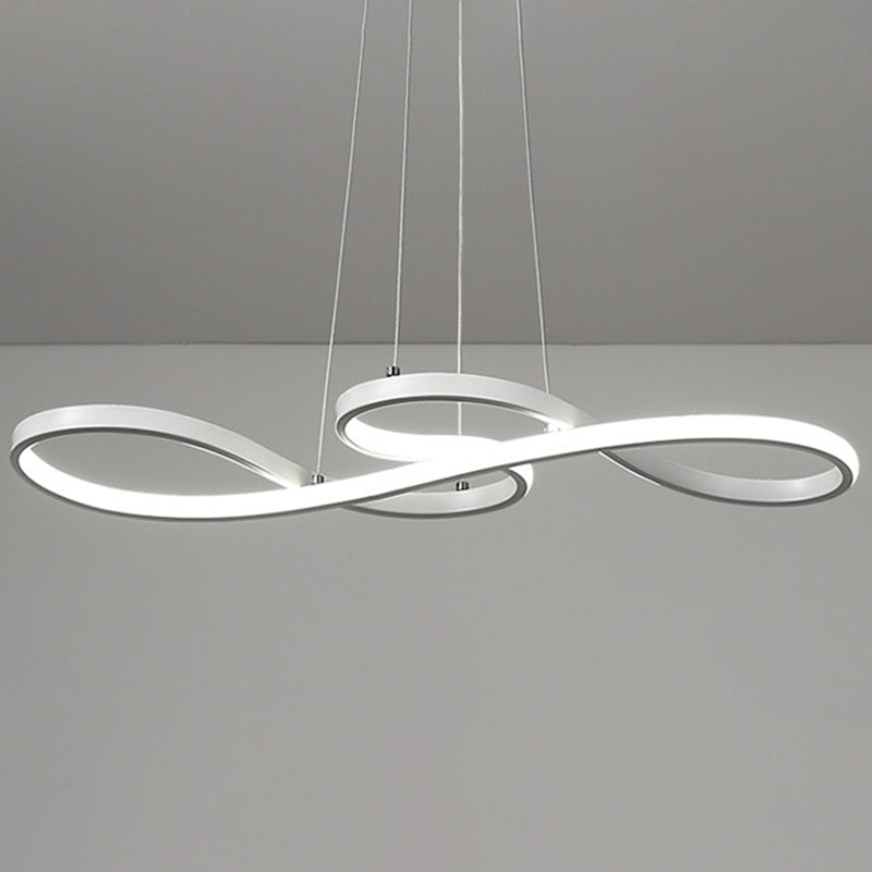 Metal Musical Note Island Light Minimalist LED Hanging Light Fixture f