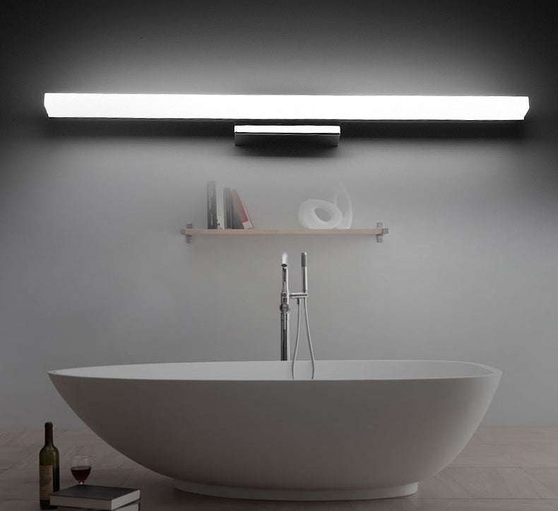 Rectangle LED Bathroom Wall Sconce Simple Waterproof Vanity Light for