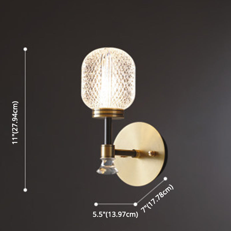 Modern Sphere Wall Mount Lighting Clear Glass Wall Mounted Lighting fo