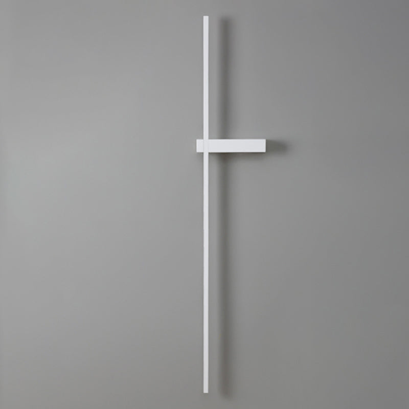 Metal Linear Wall Mounted Light Fixture Modern Minimalist Style Wall M