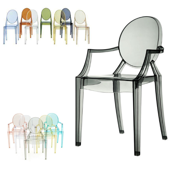 Contemporary Plastic Indoor Open Back Dining Side Chair of 21'' Wide D