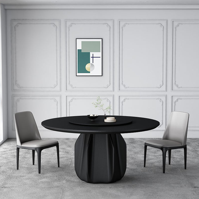 Contemporary Solid Wood Round Shape Dining Table Standard Kitchen Dini