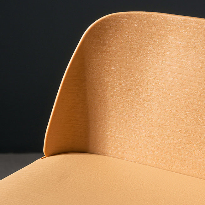 Contemporary Bar Stool Armless Plastic Low Back Counter Chair with Iro