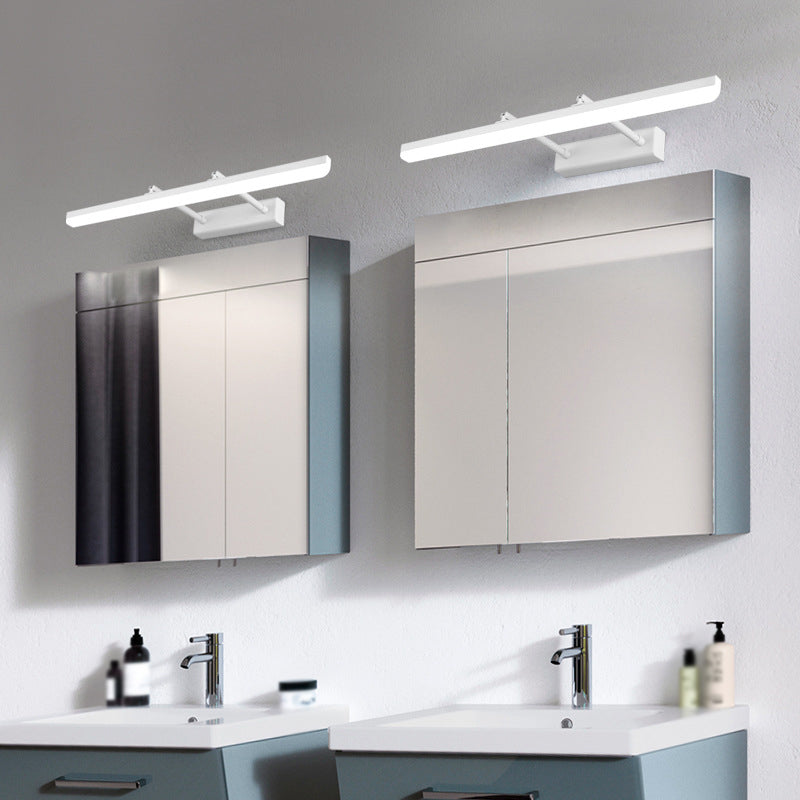 1 Light Tube Vanity Lighting Fixtures Modern Style Metal Vanity Mirror