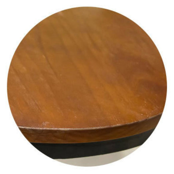 Industrial Circular Solid Wood Bar Table Set 1/2/3/5 Pieces Counter Ta