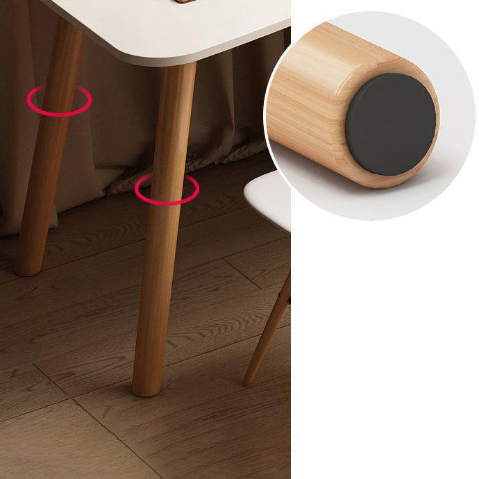 Modern Freeform Office Desk Home Artificial Wood Writing Desk with Dra