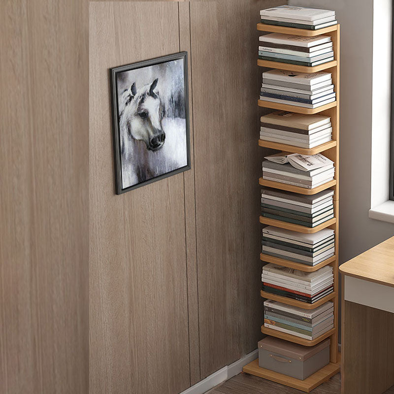 Geometry Shape Bookshelf Modern Wooden Bookcase with Multi Shelves , 2