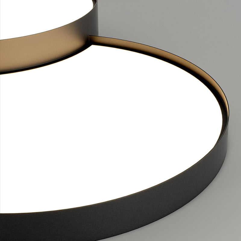 Modern Metal Flush Mount LED Circle Shape Ceiling Light with Acrylic S