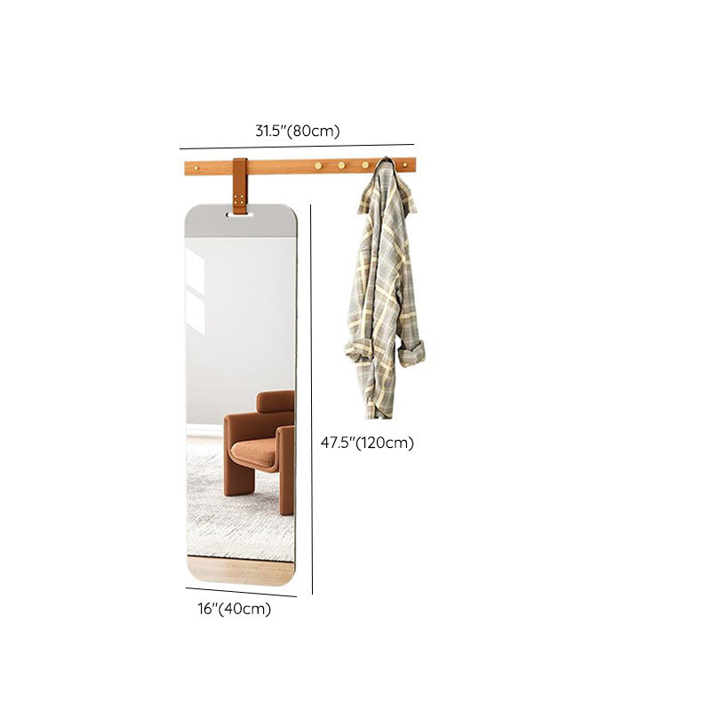 Wall-Mounted Hall Stand with Mirror Included Hall Tree for Living Room