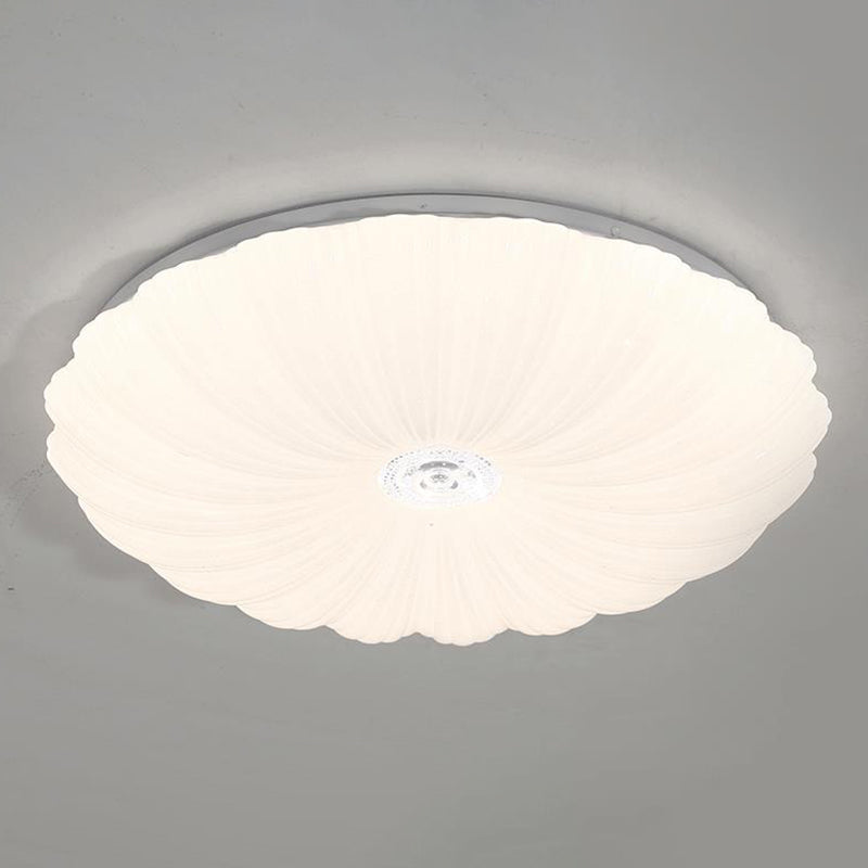 LED Modern Metal Flush Mount Shell Shape Ceiling Light with Acrylic Sh