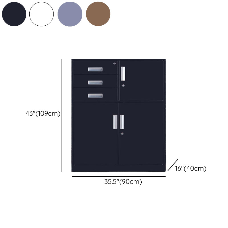 Industrial Filing Cabinet Wood Filing Lateral Cabinet with Locking Sto
