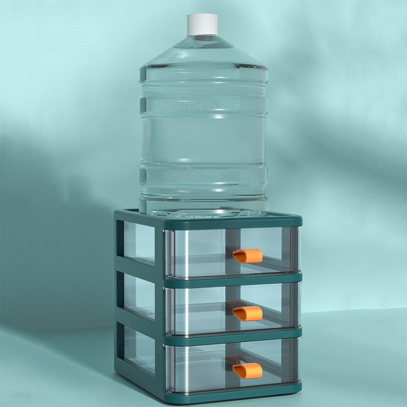 Drawers Filing Cabinet Simple Transparent Plastic Vertical Filing Cabi
